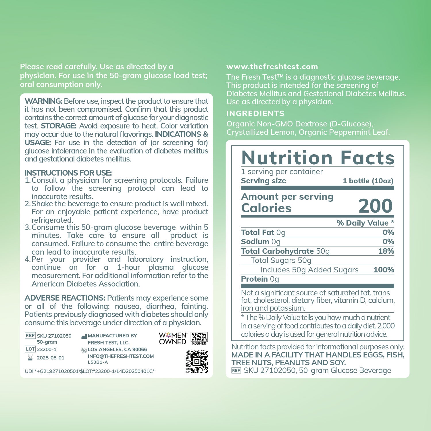 The Fresh Test 50g Beverage - Wholesale | The Fresh Test