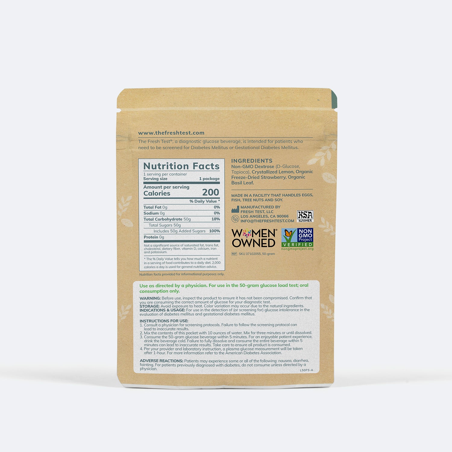 50g Glucose Powder [1 Serving] | The Fresh Test